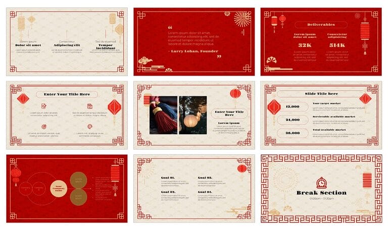 Happy Lunar New Year Google Slides Theme PowerPoint Template