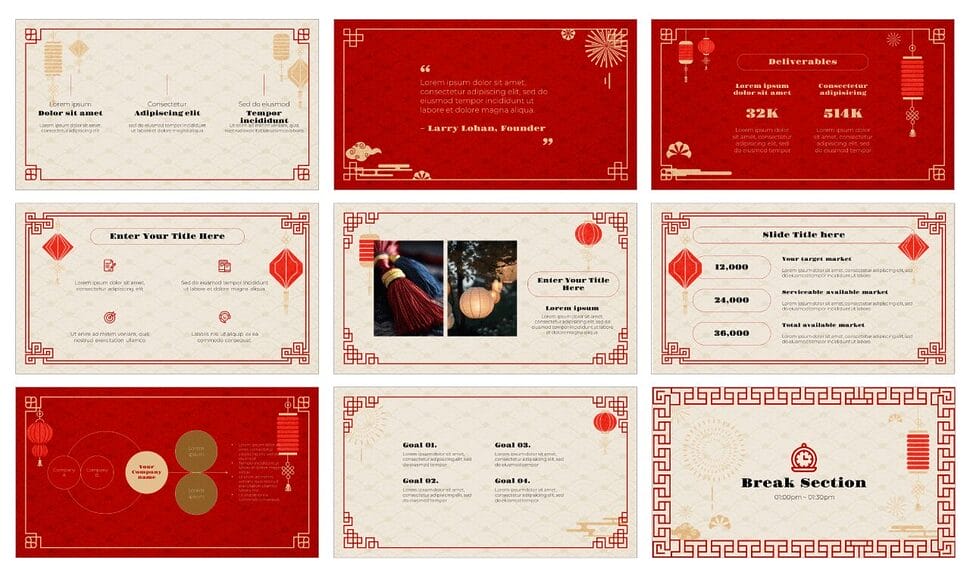 Happy Lunar New Year Google Slides Theme PowerPoint Template