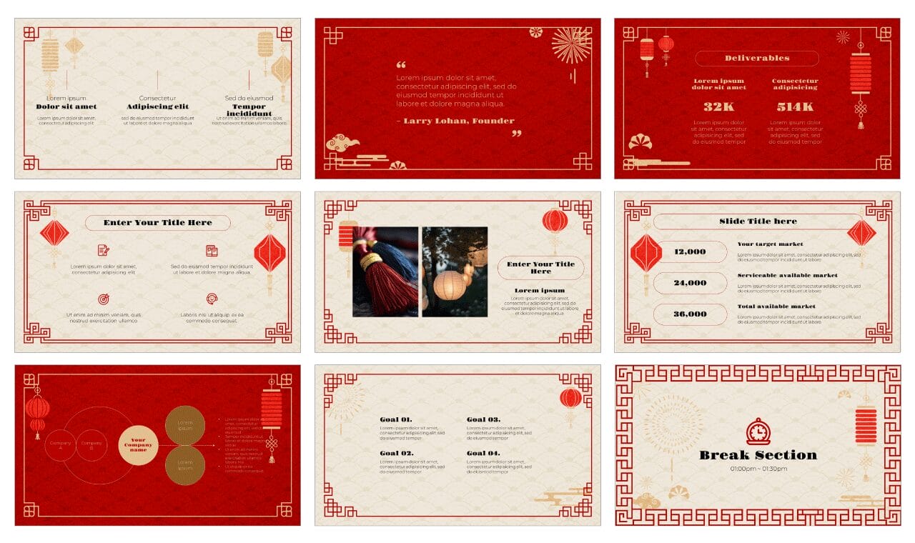 Happy Lunar New Year Google Slides Theme PowerPoint Template