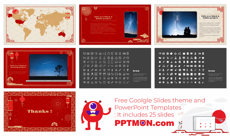 Happy Lunar New Year Google Slides Theme PowerPoint Template
