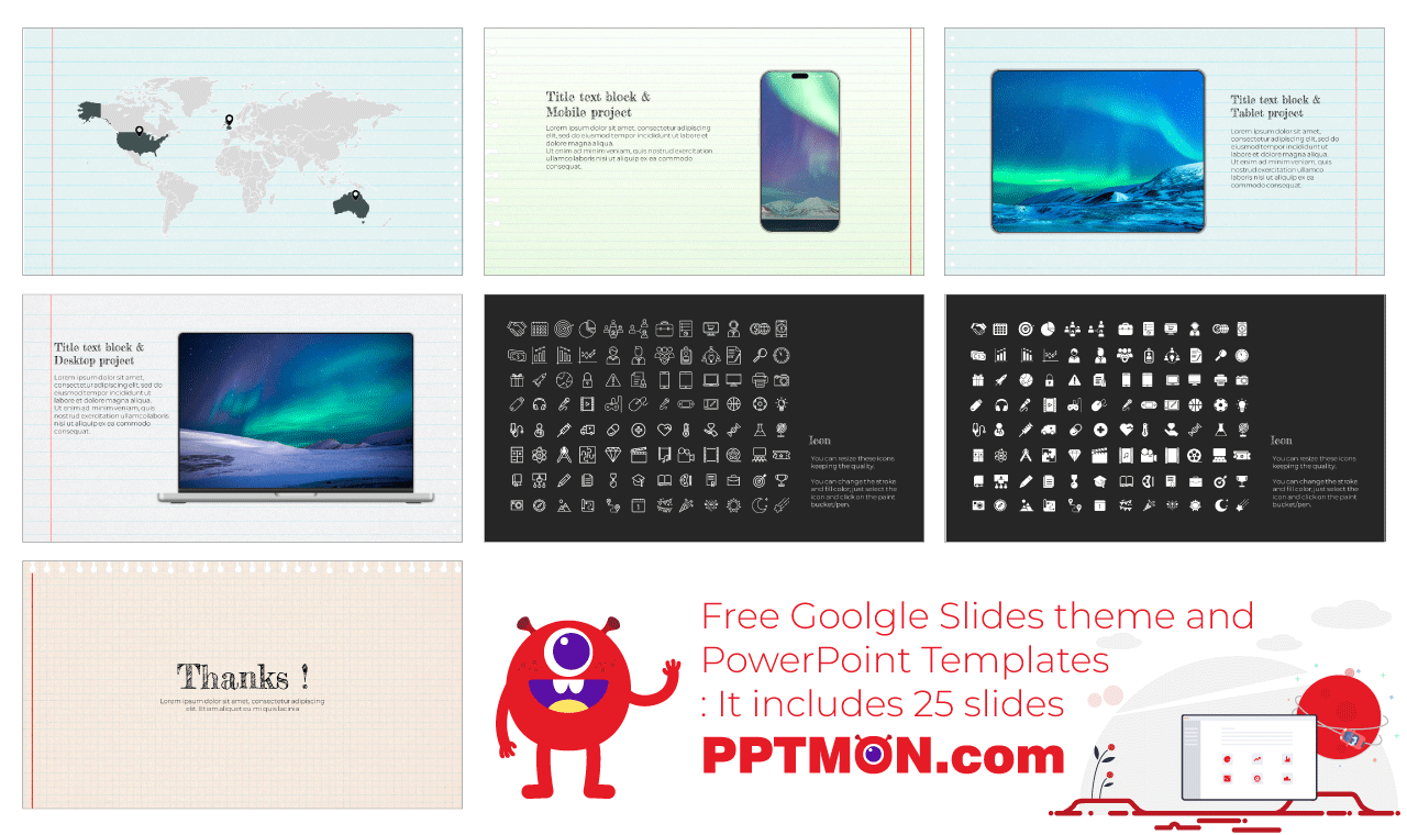 Paper Notes Free Google Slides Themes PowerPoint Templates