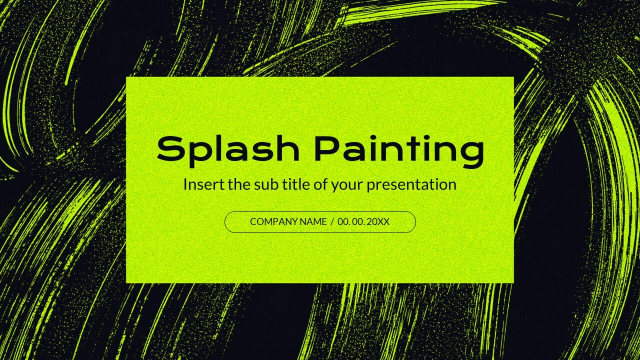 Splash Painting Free Google Slides Themes PowerPoint Templates
