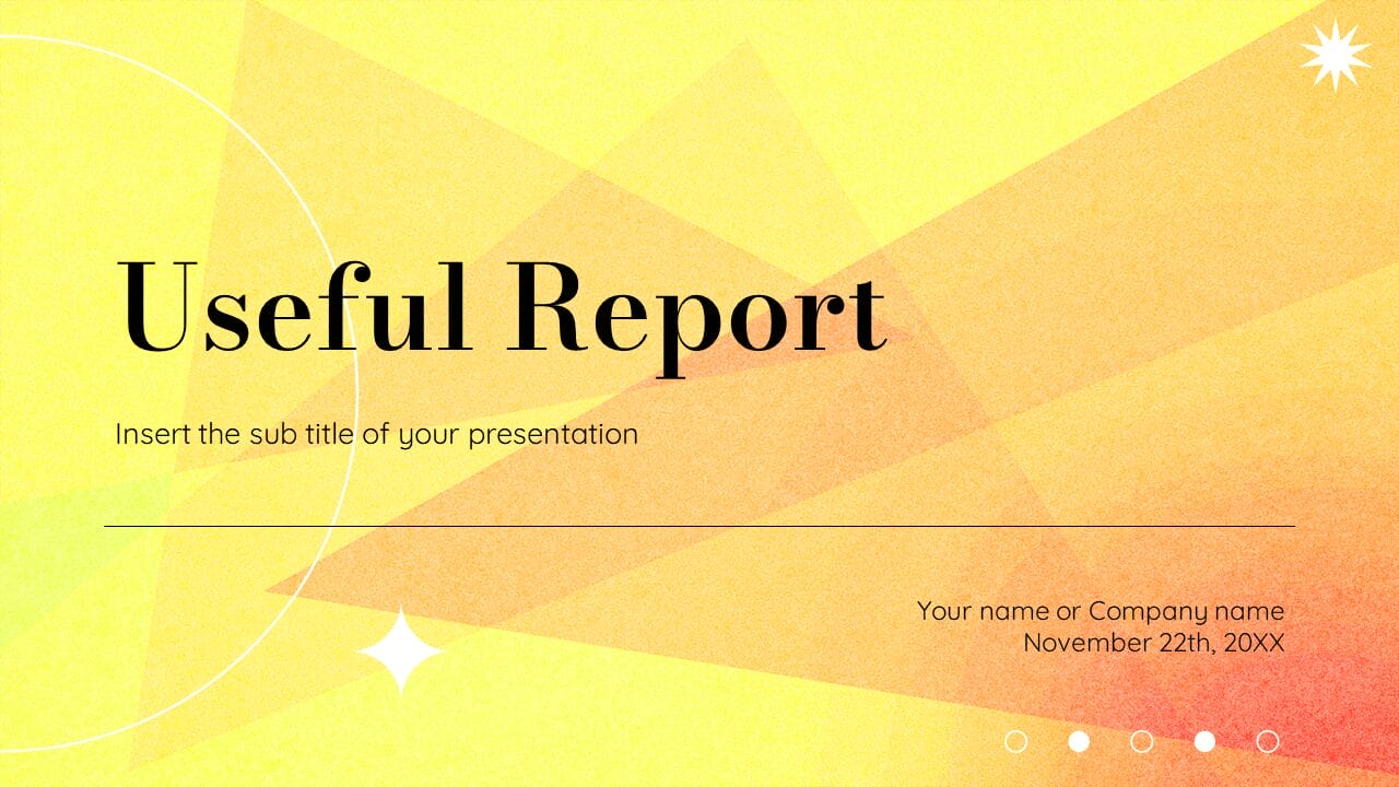 Yellow Tone Templates - Free Powerpoint Templates Google Slides theme