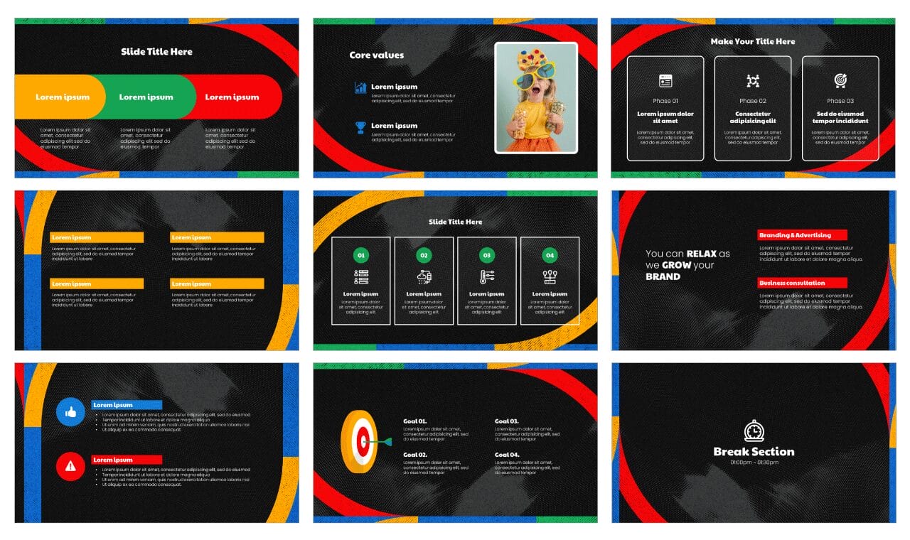 April Fools Free Presentation Template - Google Slides PowerPoint