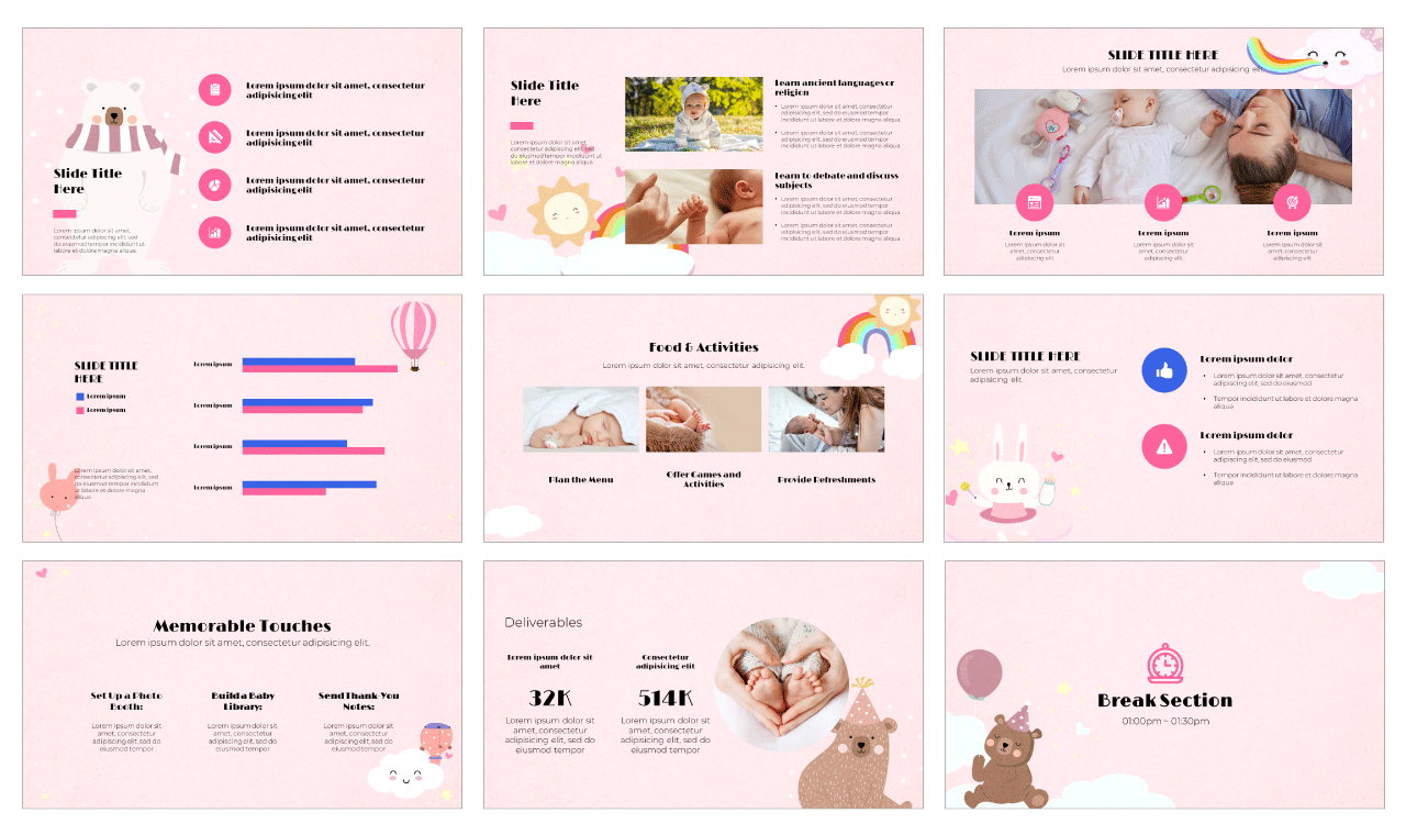 Baby Shower Tips Free Google Slides Theme PowerPoint Template