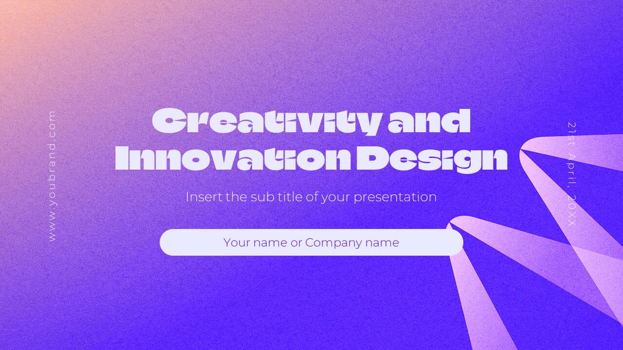 Creative presentation - Free PowerPoint template Google Slides theme
