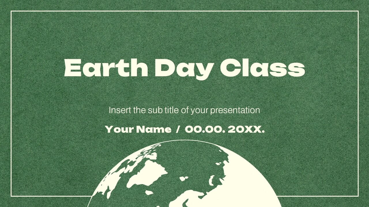 Earth Day Class Free Google Slides Theme PowerPoint Template