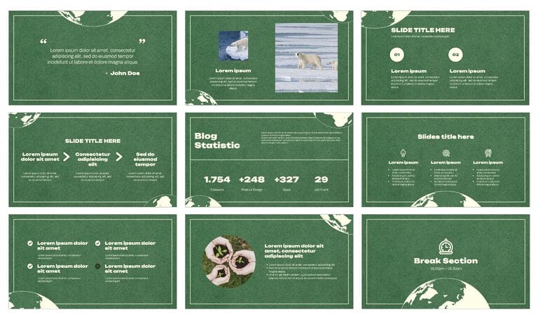 Earth Day Class Free Google Slides Theme PowerPoint Template