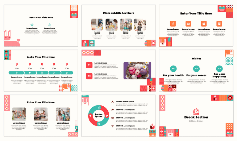 Happy Easter Wishes Presentation Template - Google Slides PPT