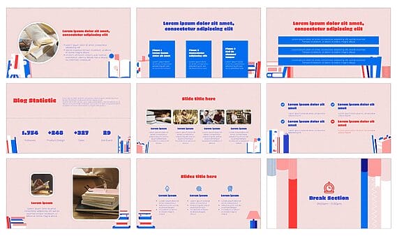 Enjoy World Book Day Google Slides Theme PowerPoint Template
