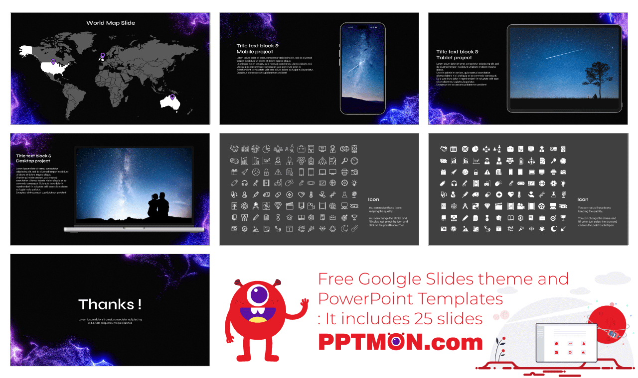AI-Generated Glitter Google Slides Themes PowerPoint Templates
