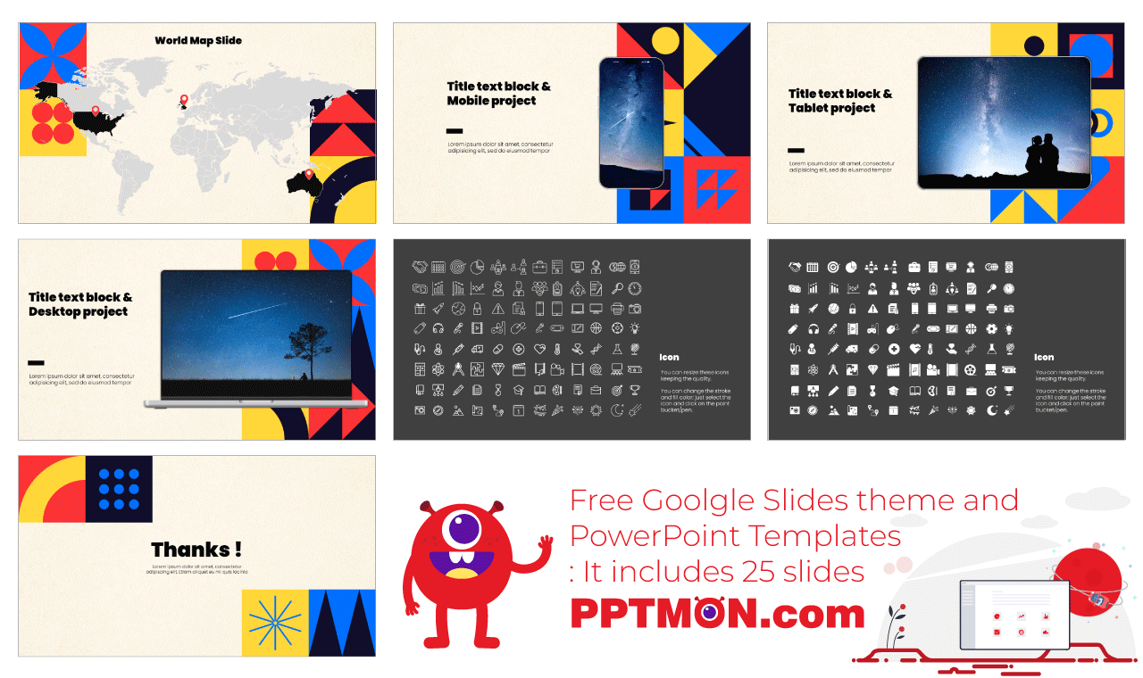 Abstract Bauhaus Presentation Template - Google Slides & PPT