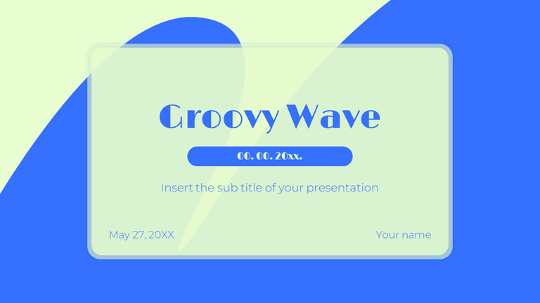 Groovy Wave - Free Powerpoint templates and Google Slides themes
