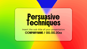 Persuasive Techniques - Free Powerpoint templates and Google Slides themes