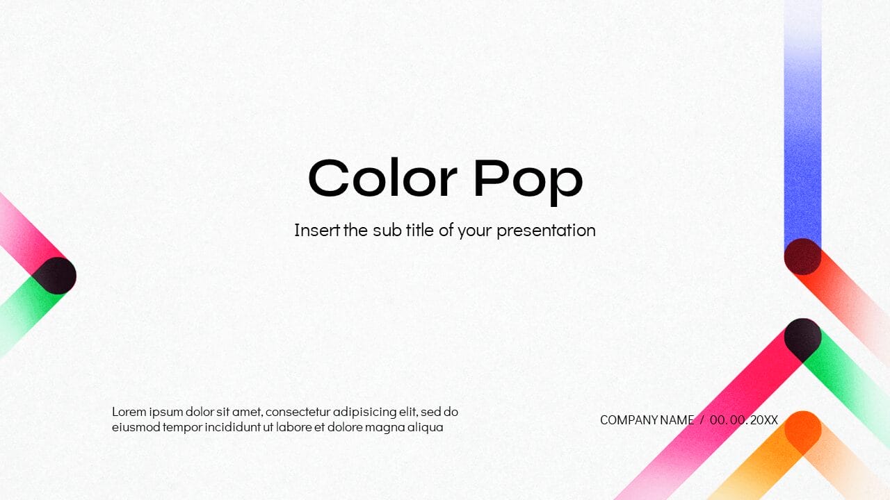 Color Pop Presentation Template - Google Slides and PowerPoint
