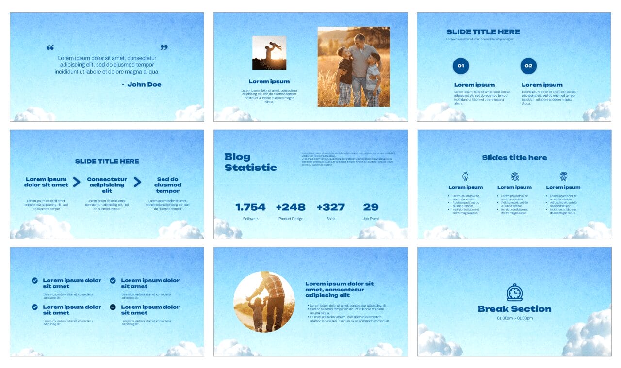 Best Father Presentation Template - Google Slides PowerPoint